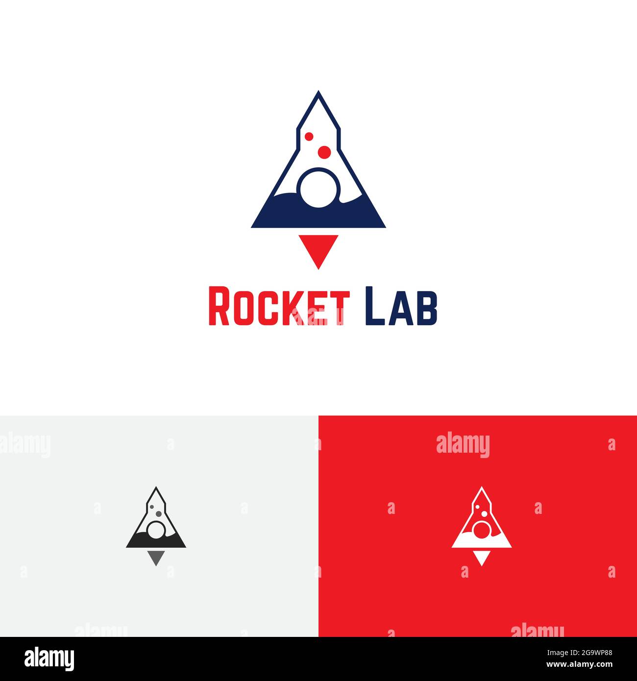 Rocket Laboratory Spacecraft Sky Space Science Technology Logo Stock ...