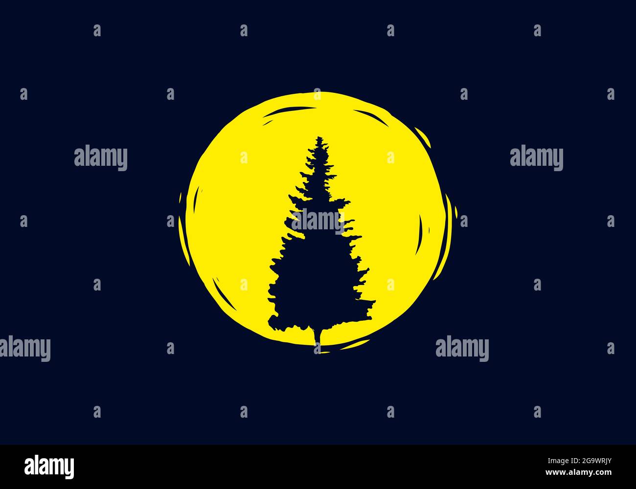 Front wood tree Stock Vector Images - Alamy