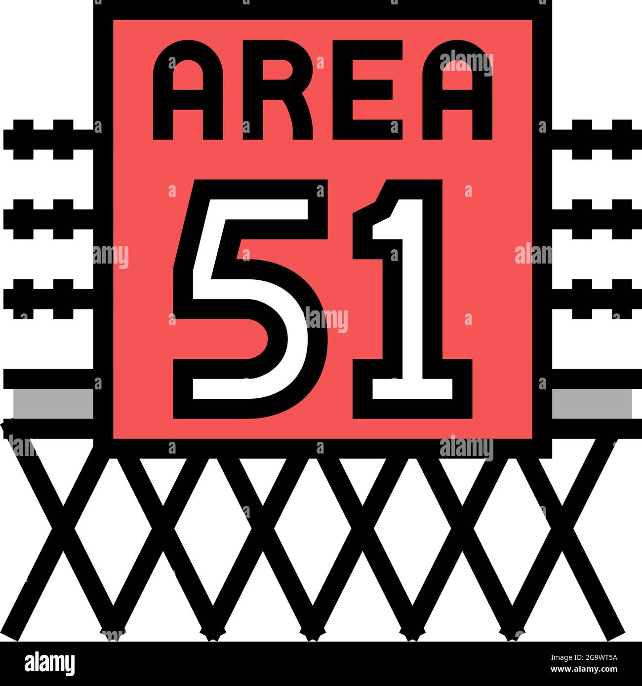 Area 51 invasion Stock Vector Images - Alamy