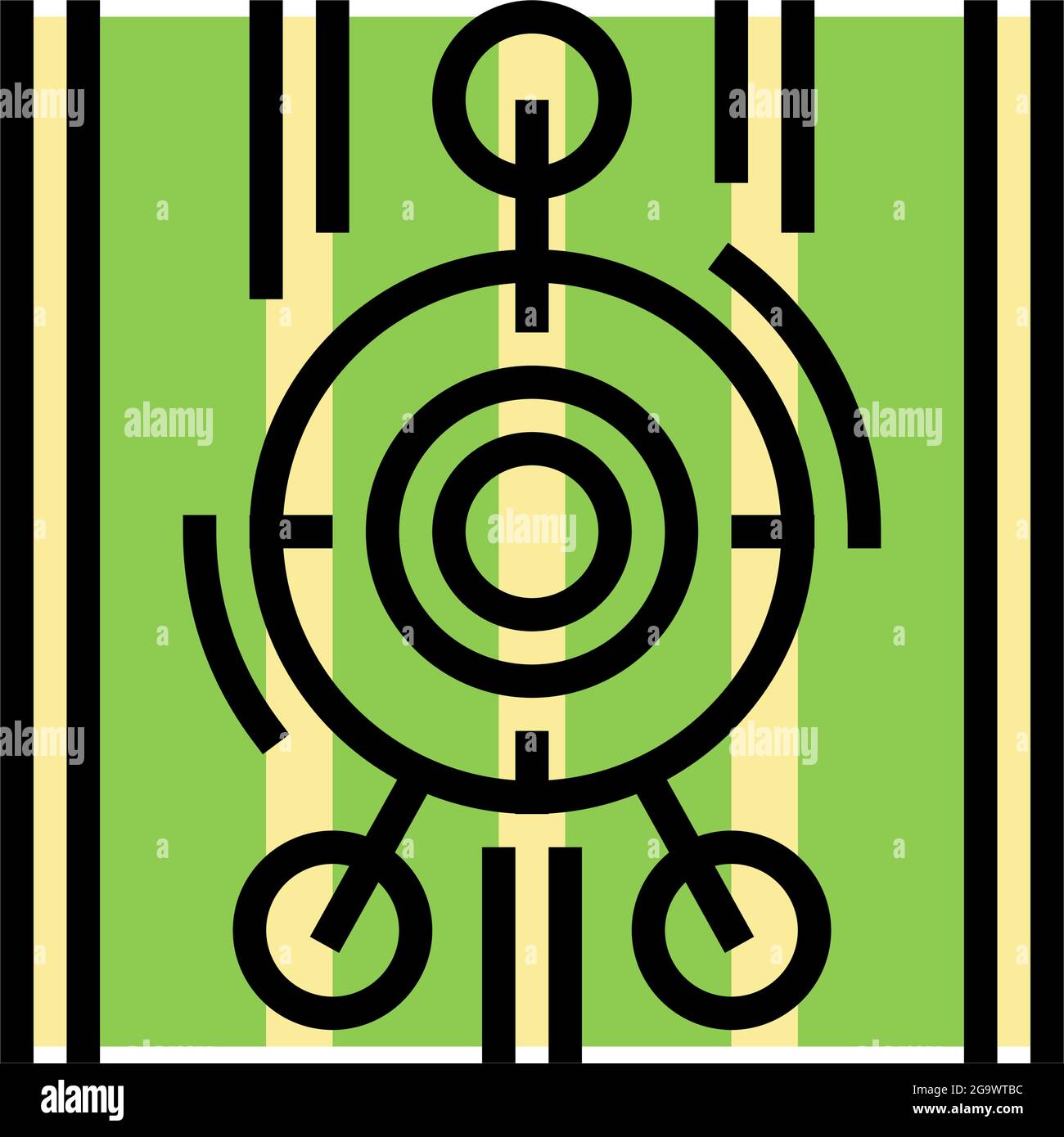 Alien sight line icon Cut Out Stock Images & Pictures - Alamy