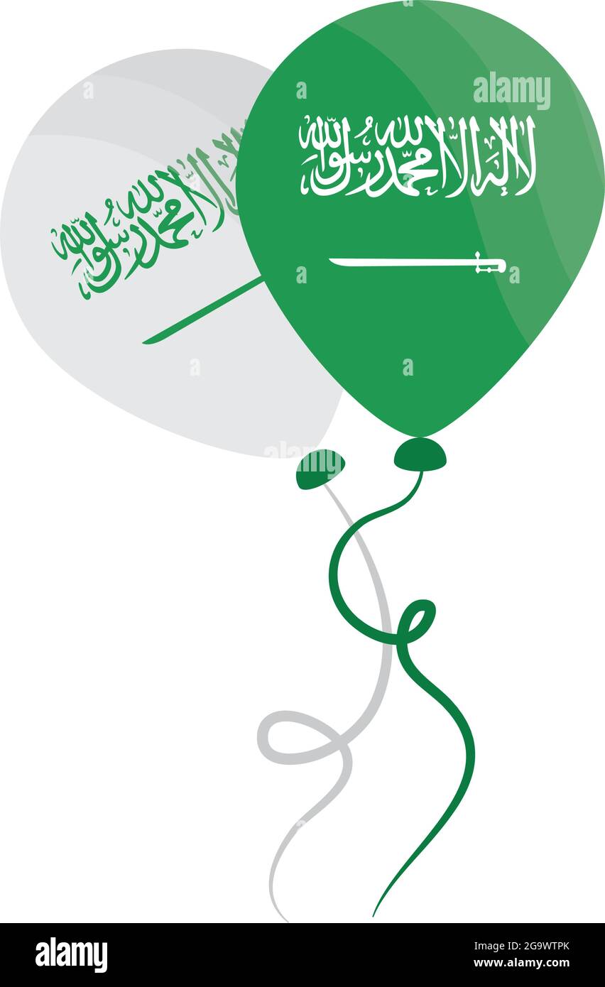 saudi arabia balloons flag Stock Vector Image & Art - Alamy