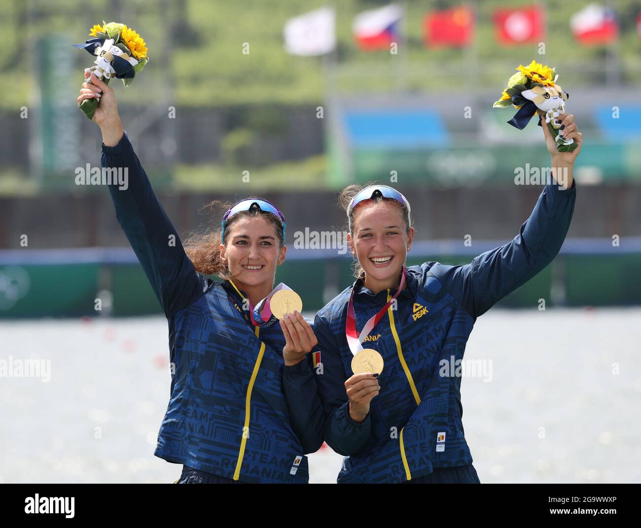 Tokyo, Japan. 28th July, 2021. Ancuta Bodnar (L)/Simona Radis of ...