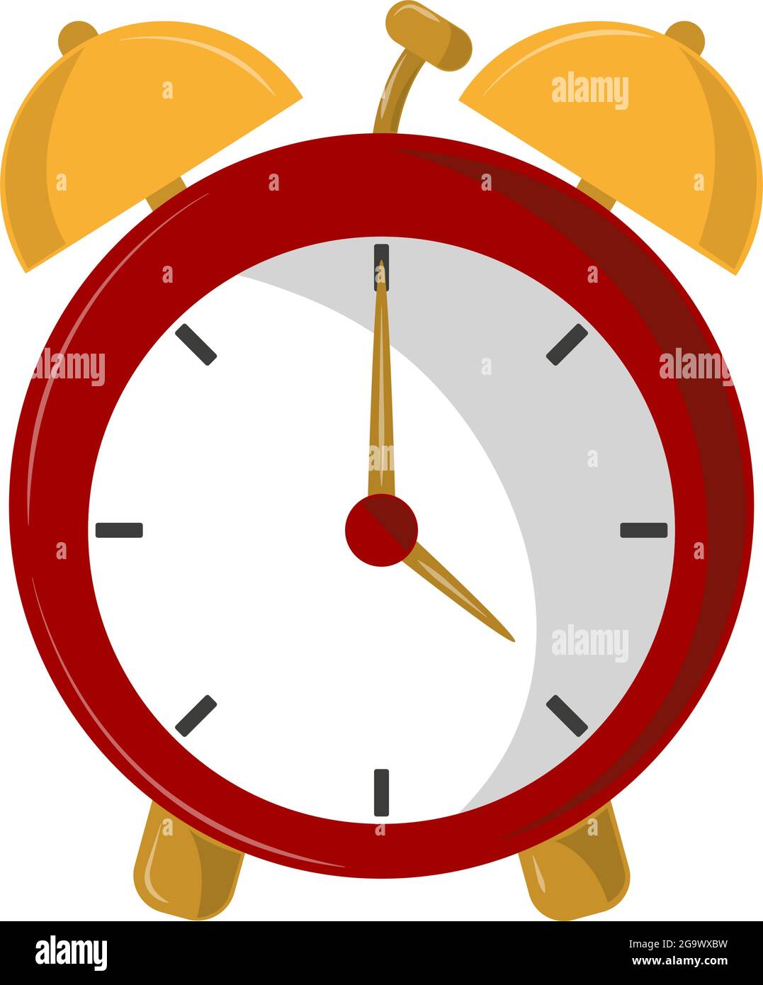 alarm clock red wake up Stock Vector Image & Art - Alamy