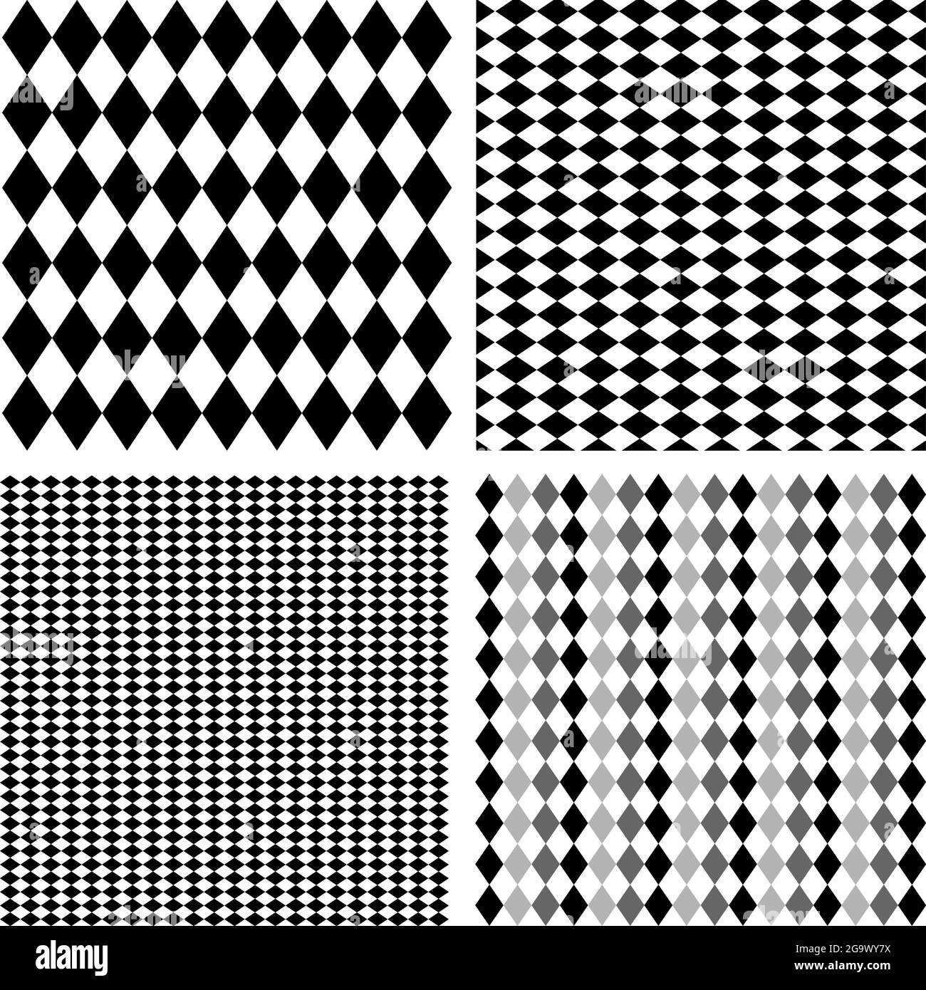 Seamless diamonds patterns Stock Vector Images - Alamy