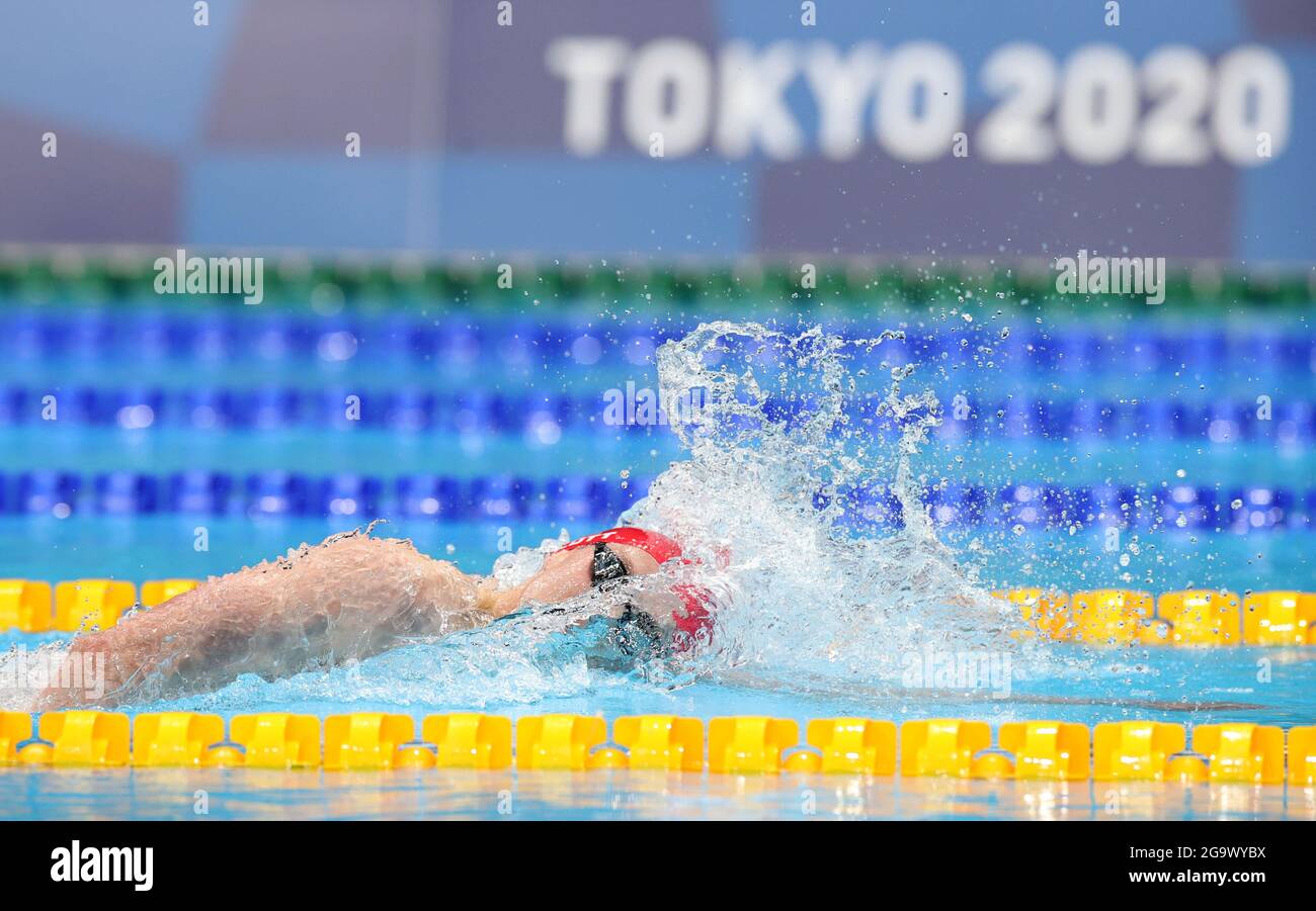 Tokyo, Japan. 28th July, 2021. Duncan Scott of Great Britain competes ...