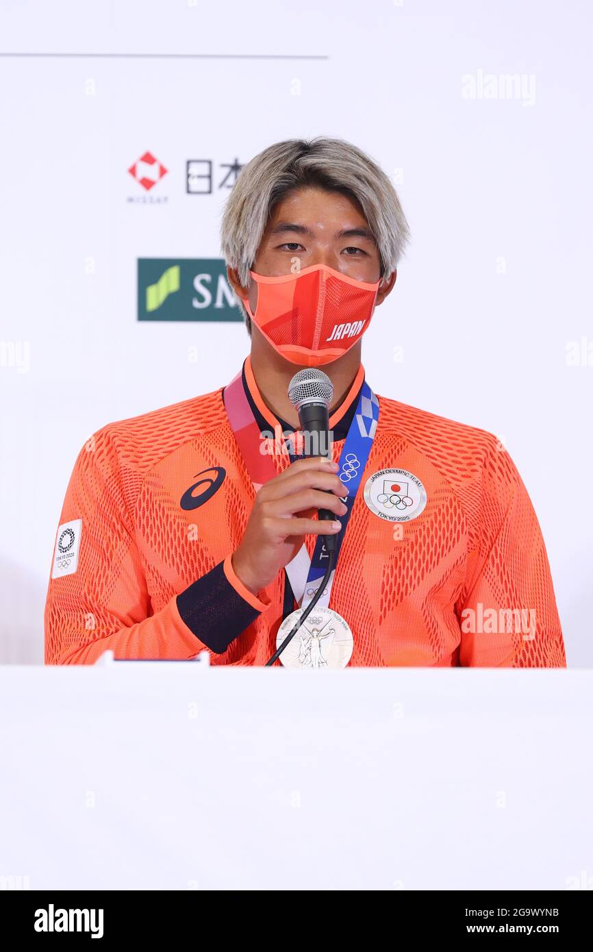Tokyo, Japan. 28th July, 2021. Kanoa Igarashi (JPN) Surfing : Silver ...