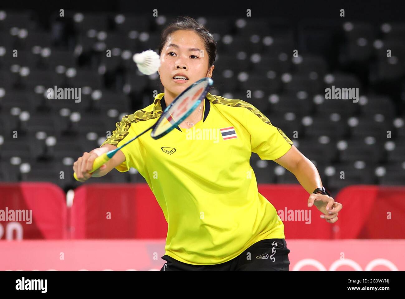 Tokyo, Japan. 28th July, 2021. INTANON Ratchanok (THA) Badminton : Women's Singles Group Play ...