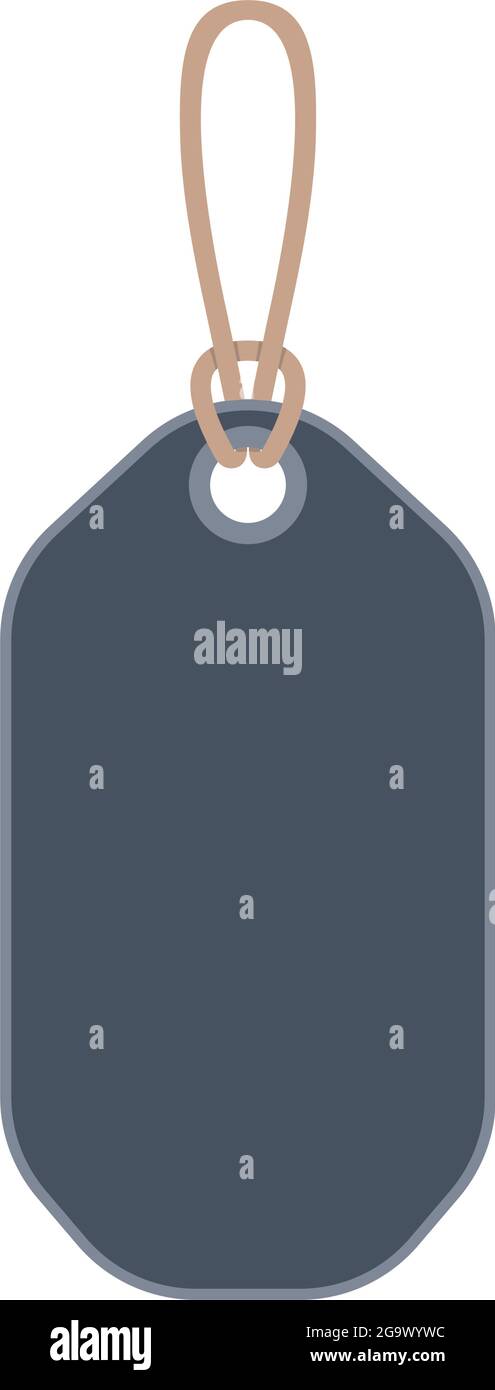 Blank blue label tag string Stock Vector Images - Alamy