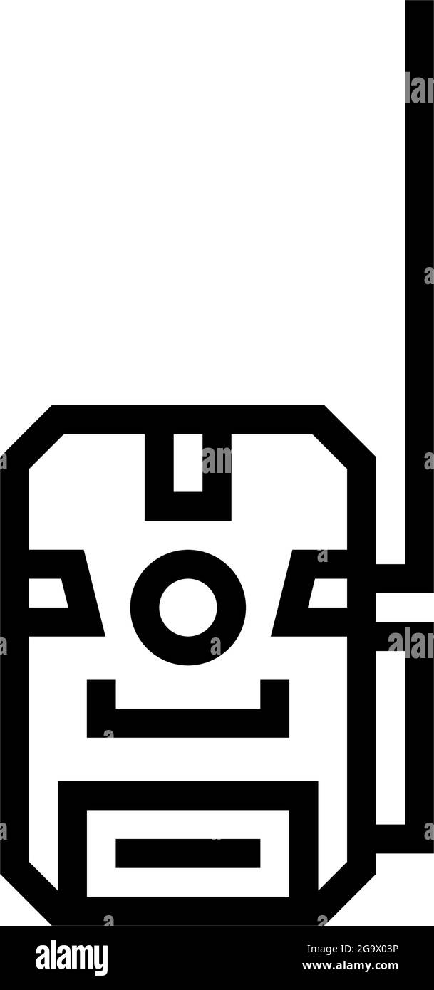 hunting camera line icon vector illustration Stock Vector Image & Art ...
