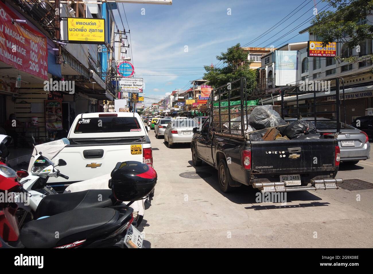 Second Road Traffic Pattaya Thailand Stock Photo - Alamy