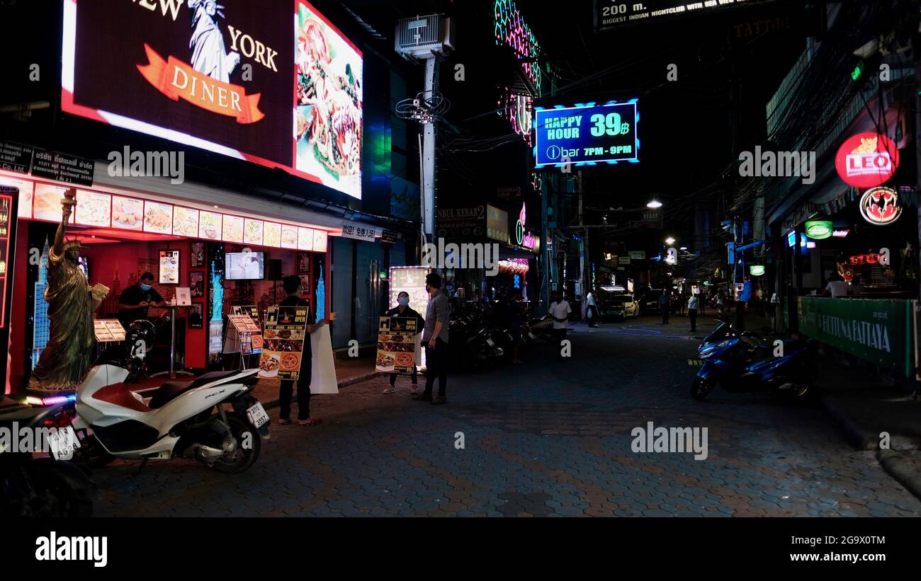 Walking Street Reopening First Night after First Pandemic Lockdown ...