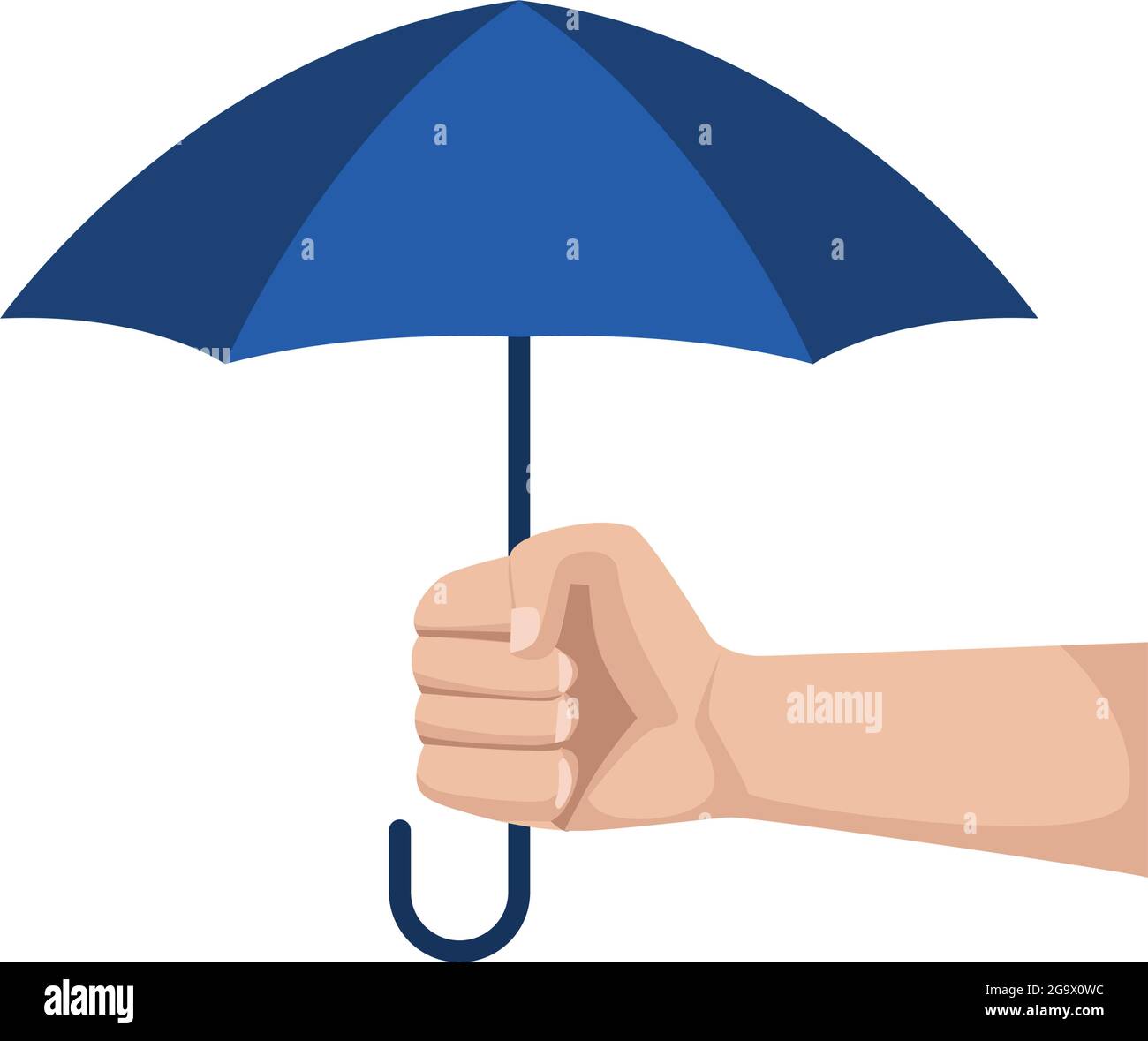 hand holding umbrella Stock Vector Image & Art - Alamy