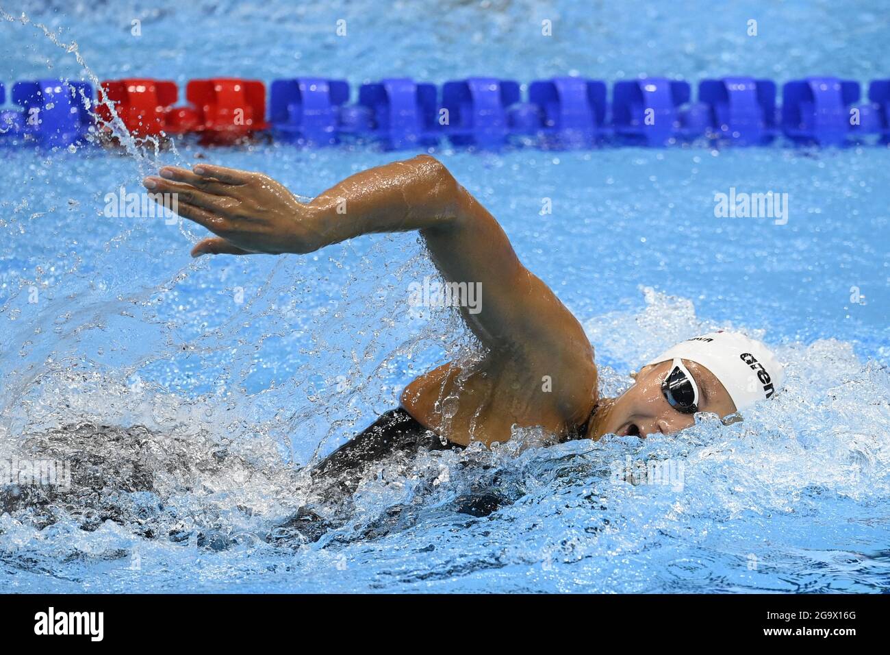 Czech swimmer Barbora Seemanova is seen during women's 200m freestyle ...
