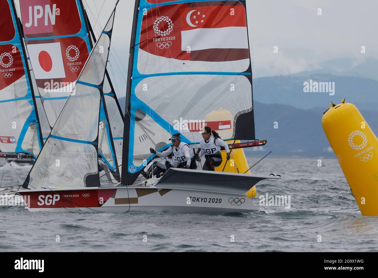 Kanagawa, Japan. 27th July, 2021. LIM Kimberly Min, LOW Rui Qi Cecilia ...