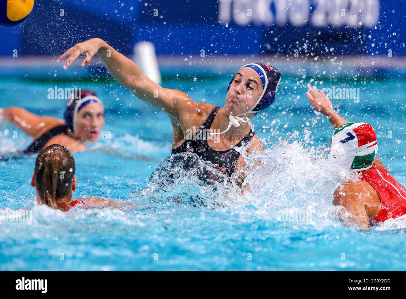 TOKYO, JAPAN - JULY 28: Maggie Steffens of United States, Anna Illes of ...