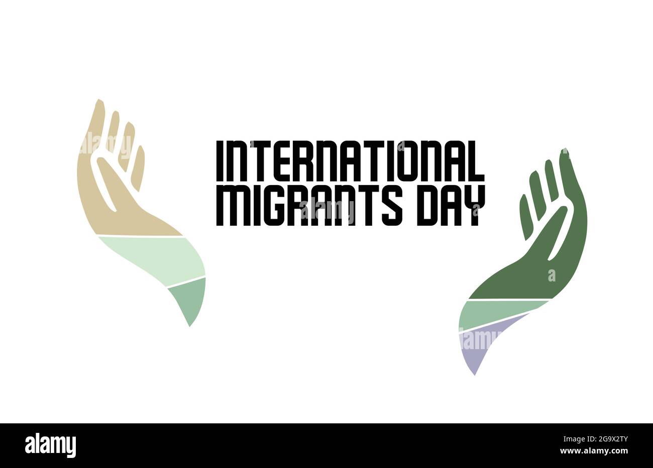 International migrants day background Stock Vector Images - Alamy