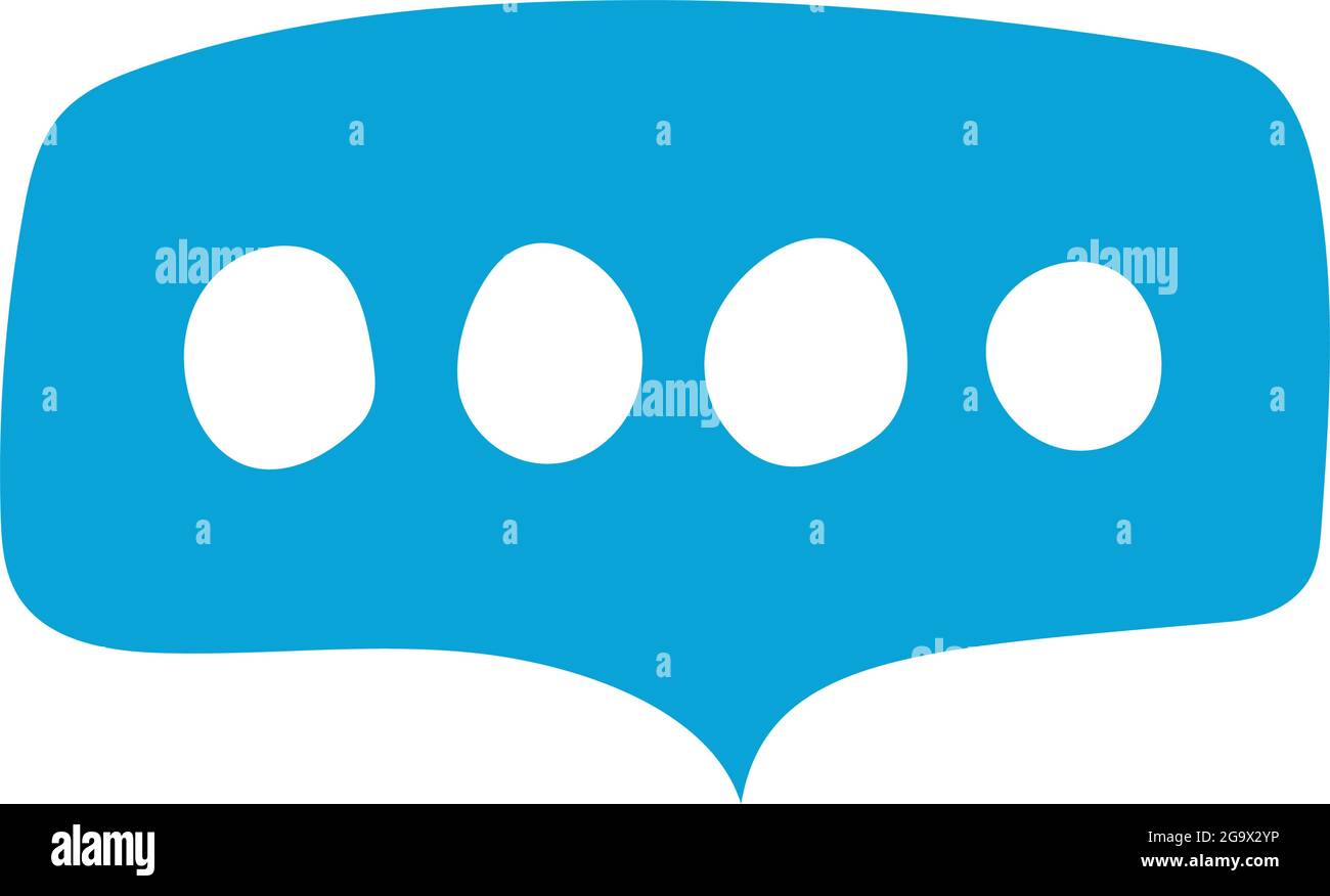 blue text bubble Stock Vector Image & Art - Alamy