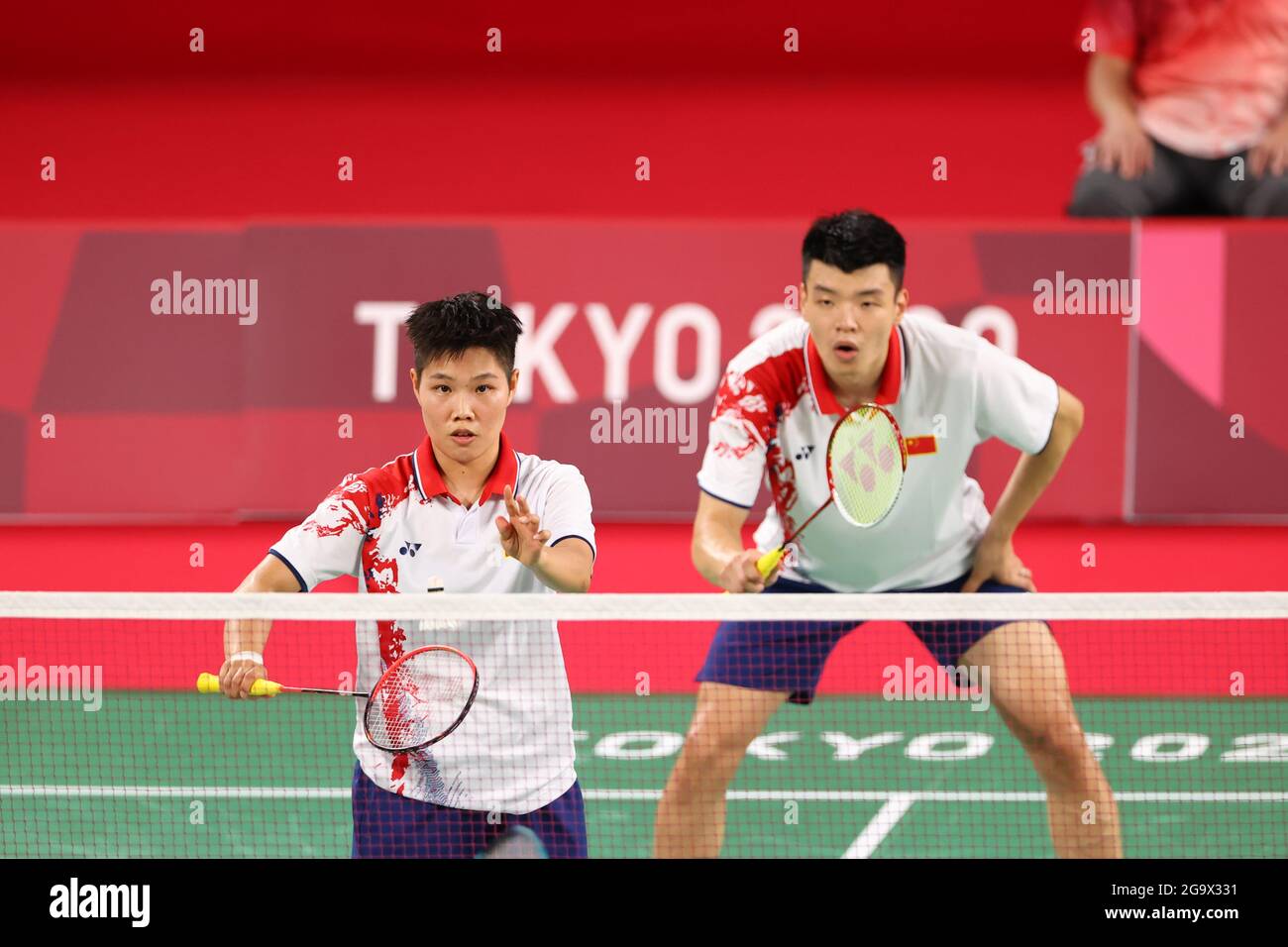 Tokyo, Japan. 28th July, 2021. (L-R) HUANG Dong Ping, WANG Yi Lyu (CHN ...