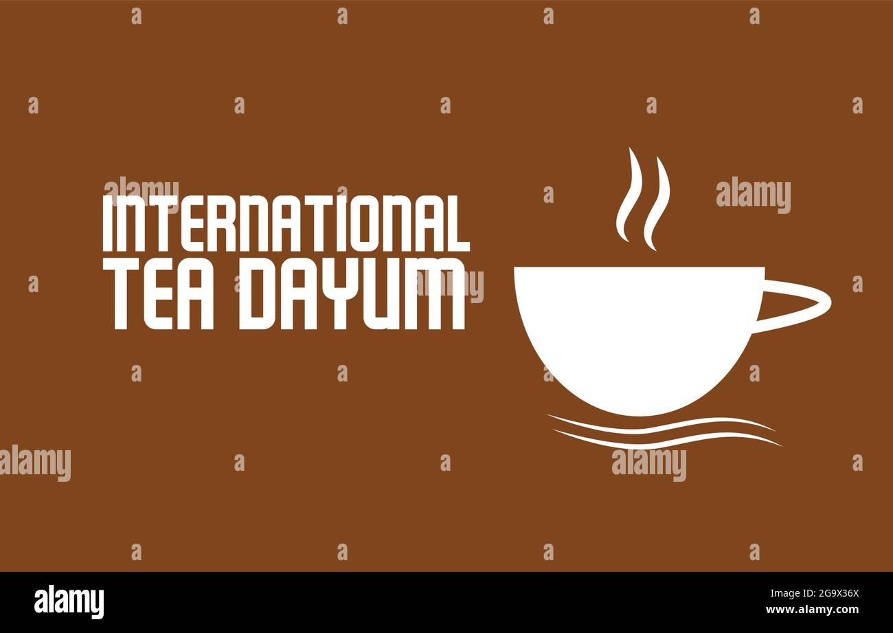International tea day background Stock Vector Images - Alamy
