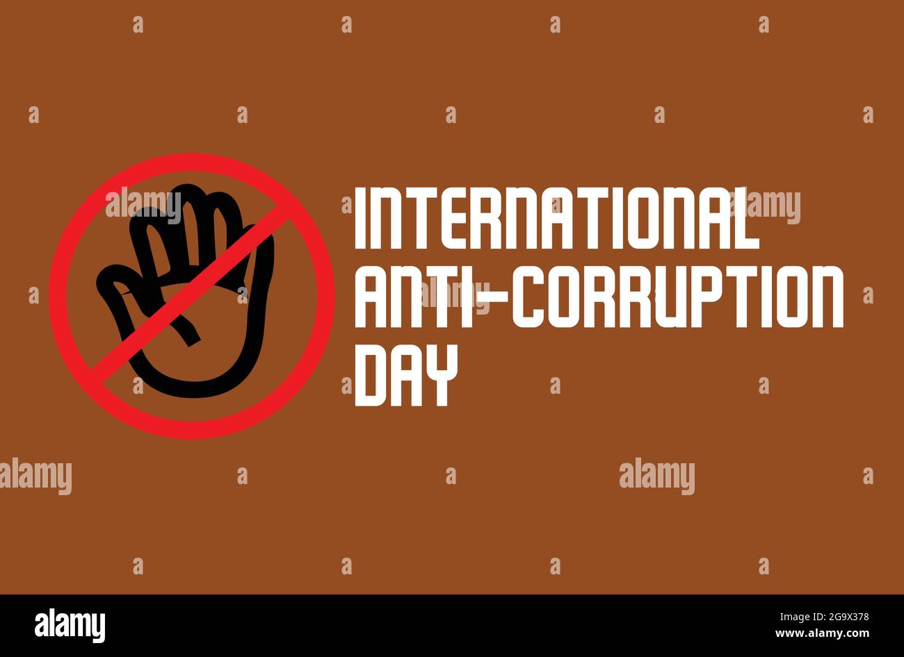 International Anti-Corruption Day vector template Stock Vector Image ...