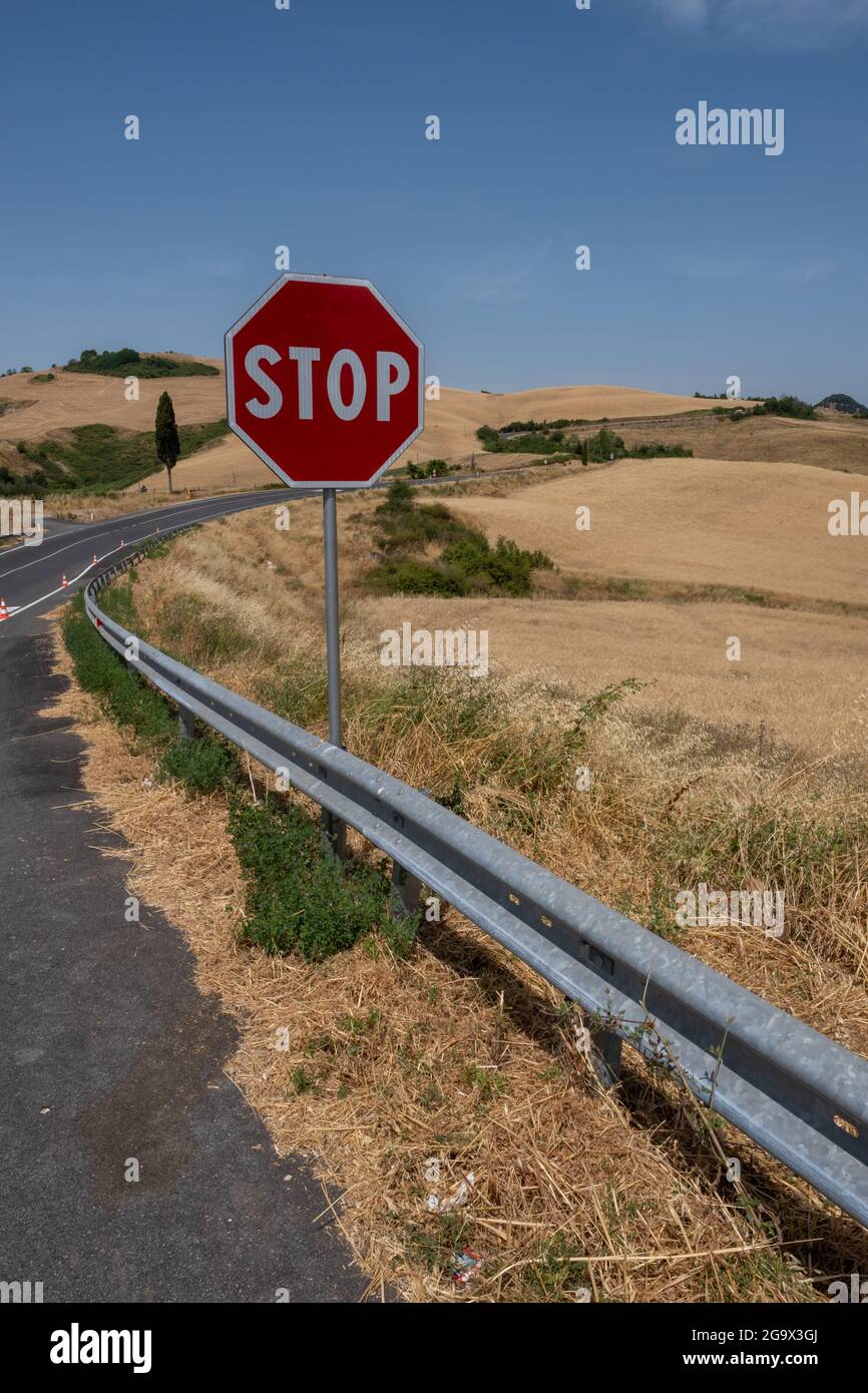 Tuscany road sign hi-res stock photography and images - Alamy