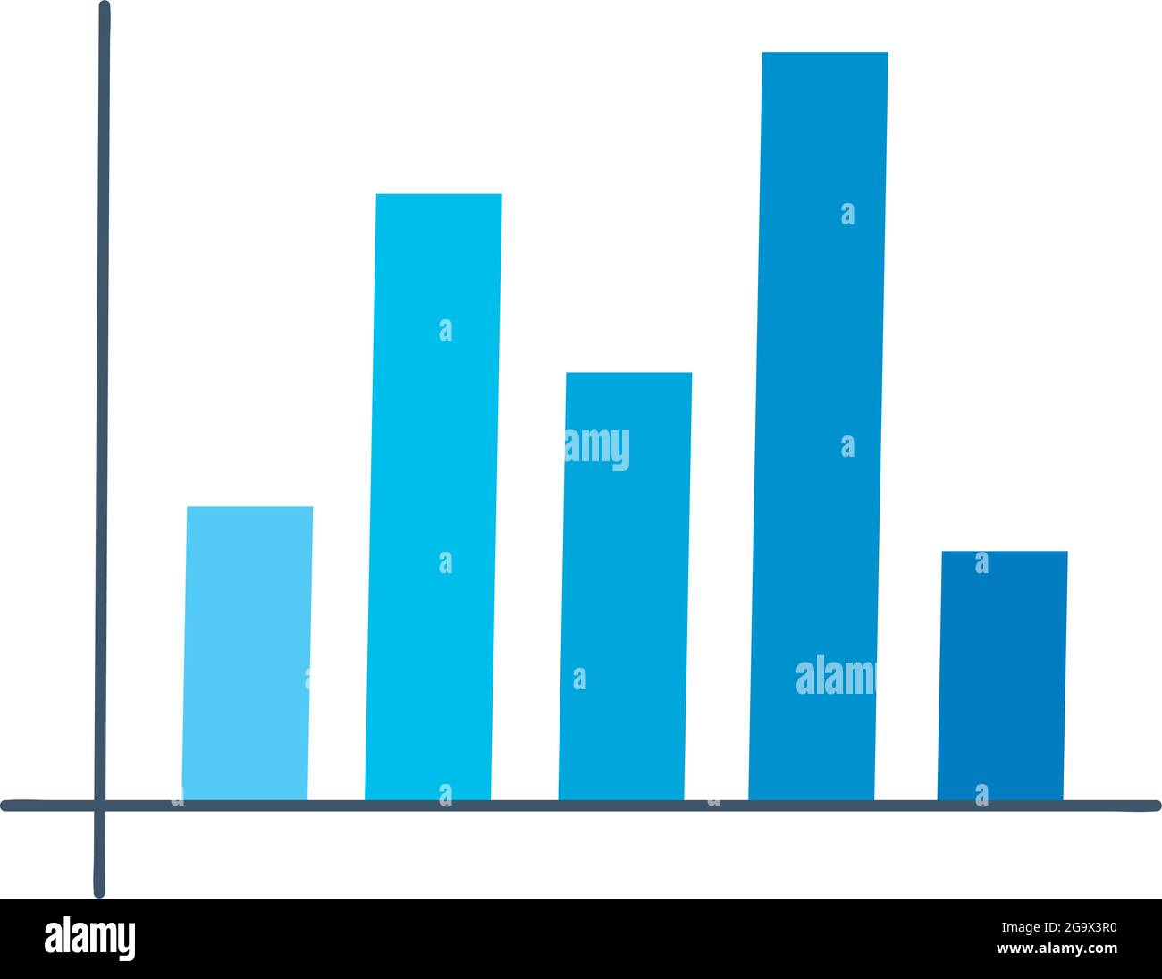blue bar graph Stock Vector Image & Art - Alamy