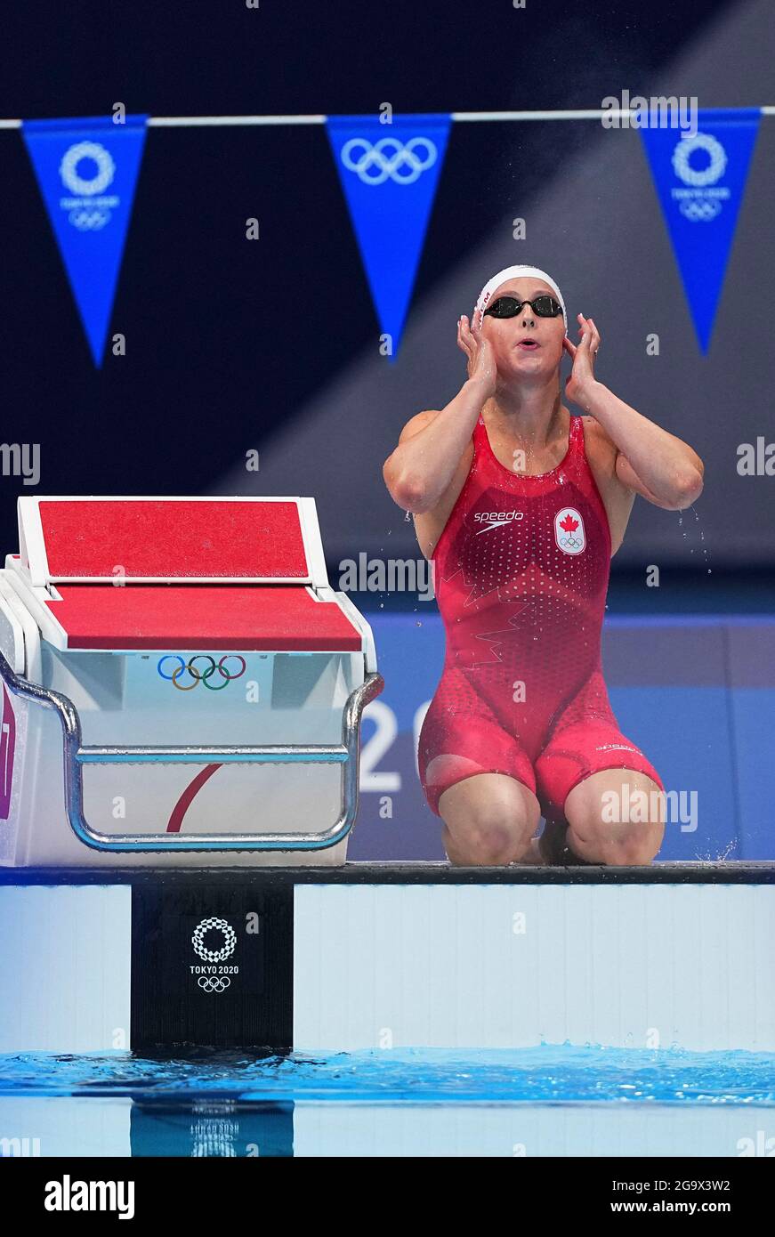 Tokyo, Japan. 28th July, 2021. Sydney Pickrem of Canada prepares for ...