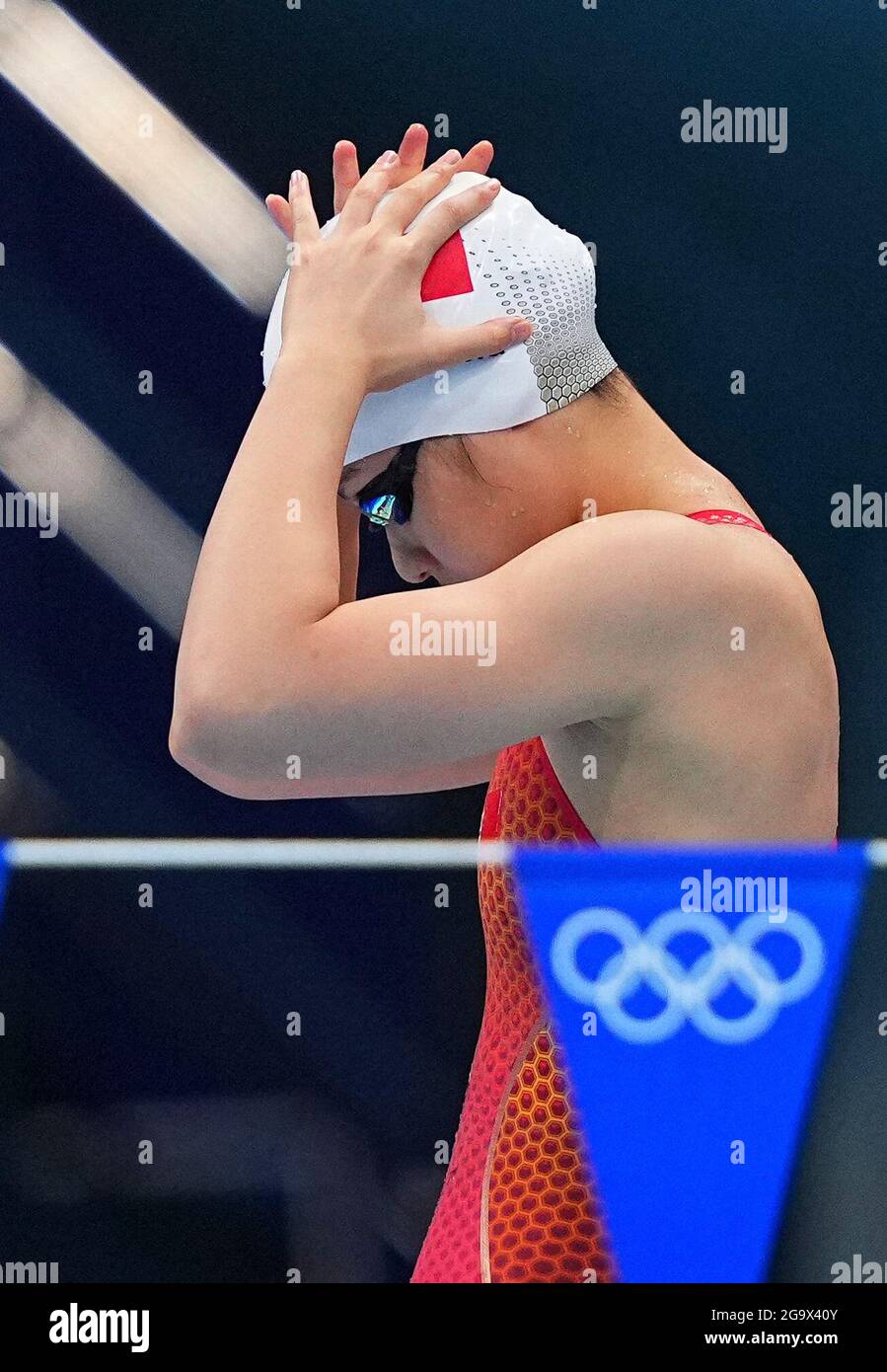 Tokyo, Japan. 28th July, 2021. Yu Yiting of China prepares for the ...