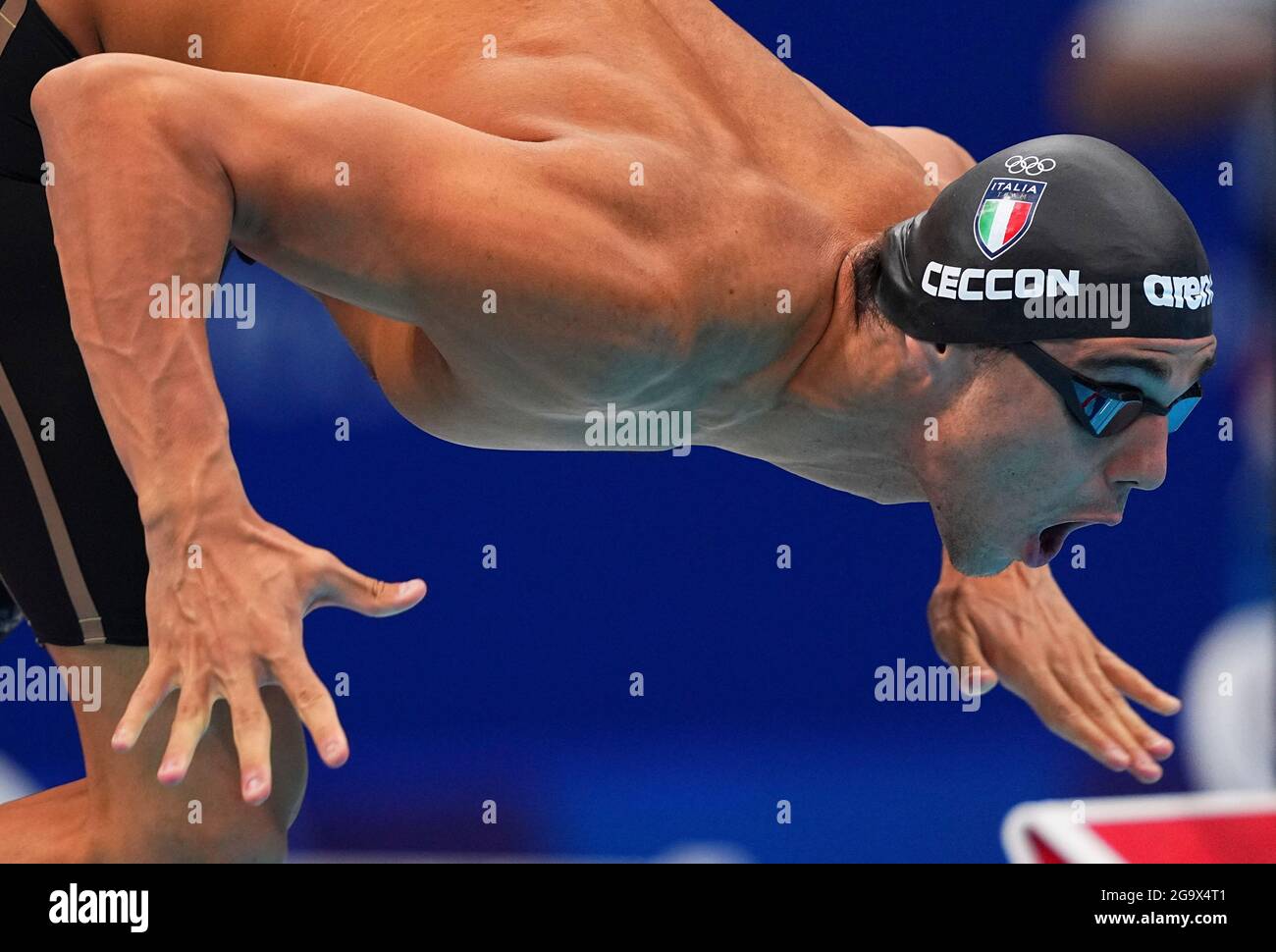 Tokyo, Japan. 28th July, 2021. Thomas Ceccon of Italy competes during ...