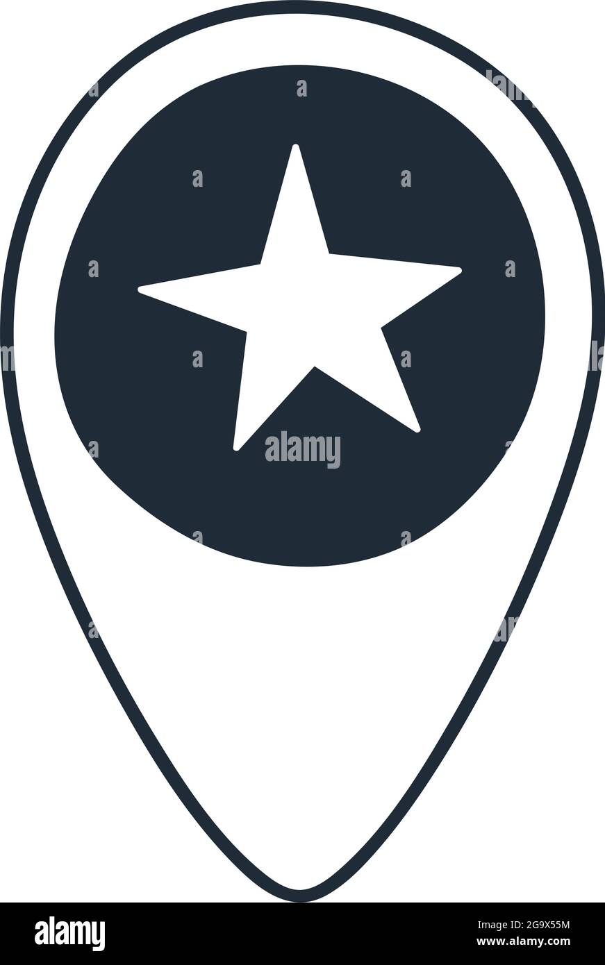 location mark silhouette Stock Vector Image & Art - Alamy