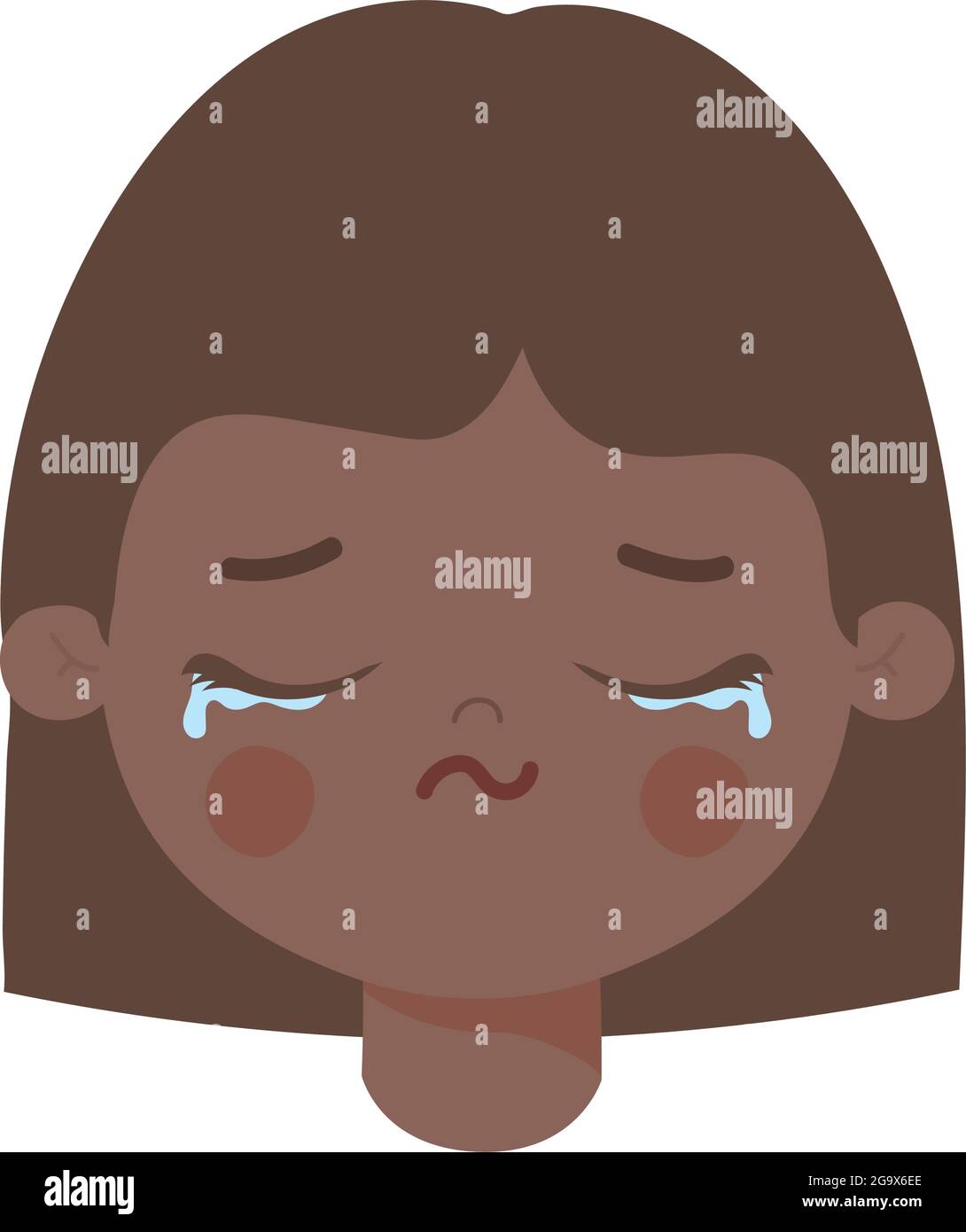 cry girl design Stock Vector Image & Art - Alamy