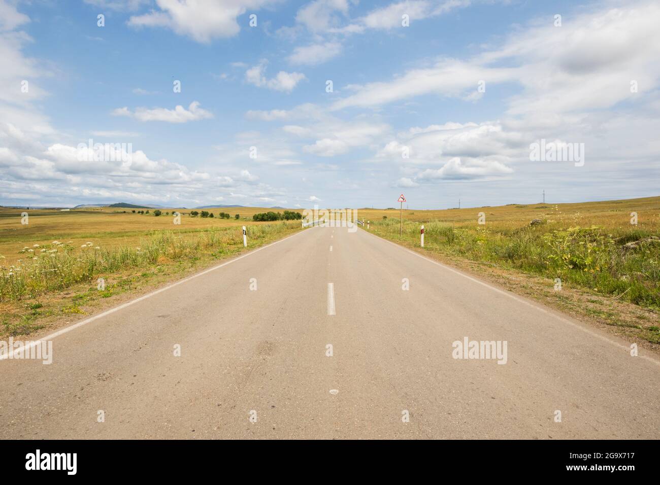 Highway and road landscape and view in Georgia, travel photo Stock ...