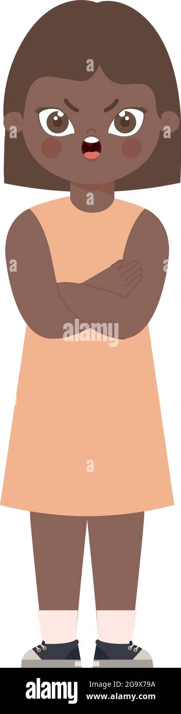 young girl with rage Stock Vector Image & Art - Alamy