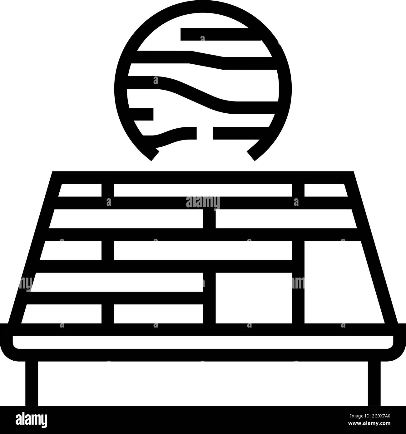 wooden roof line icon vector illustration Stock Vector Image & Art - Alamy