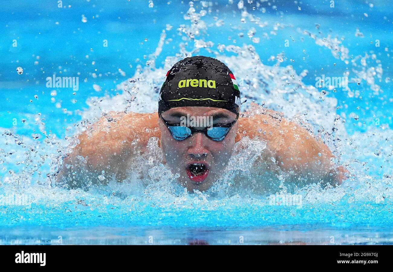 Tokyo, Japan. 28th July, 2021. Kristof Milak of Hungary competes during ...