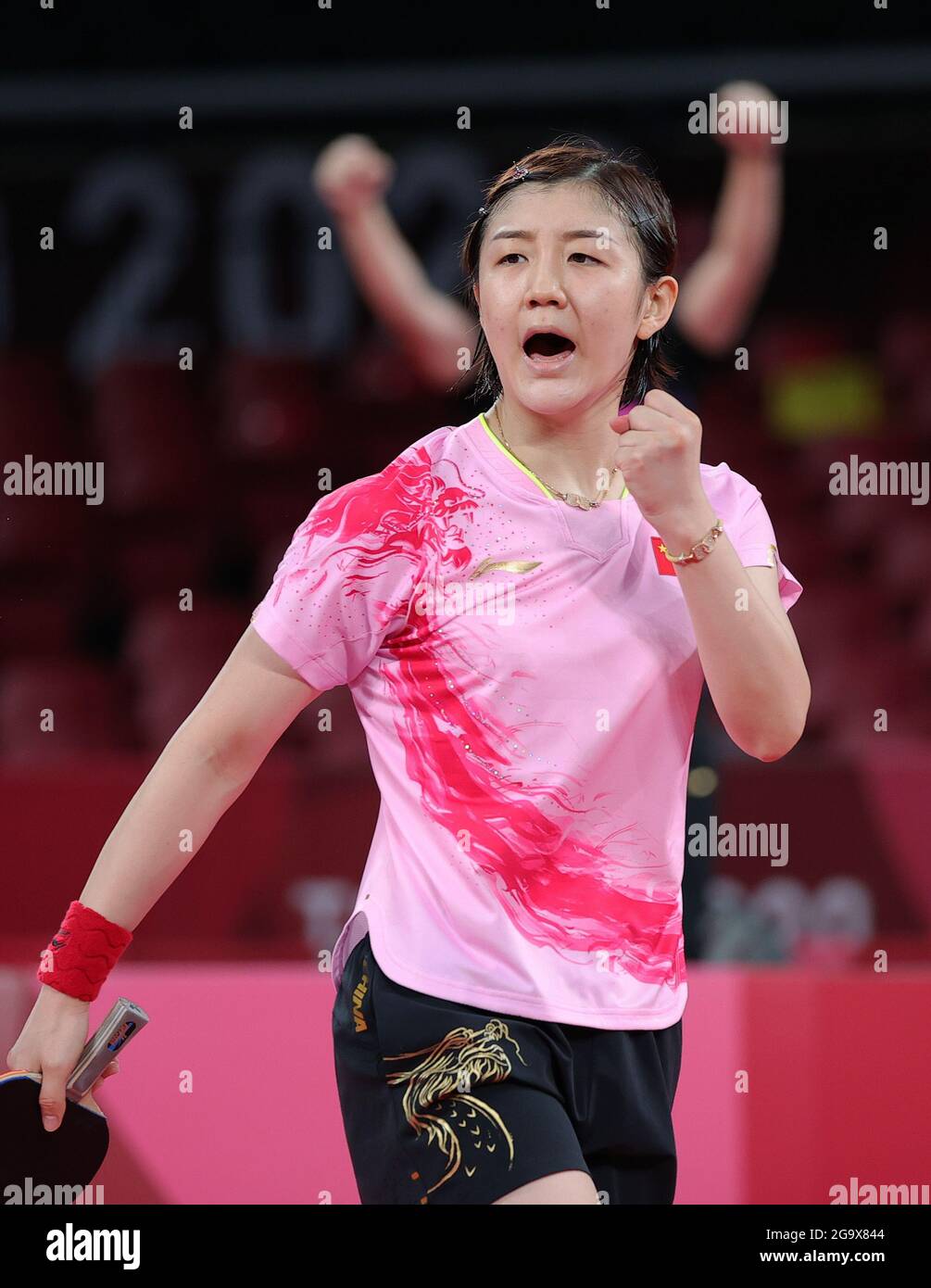 Tokyo, Japan. 28th July, 2021. Chen Meng of China reacts during the ...