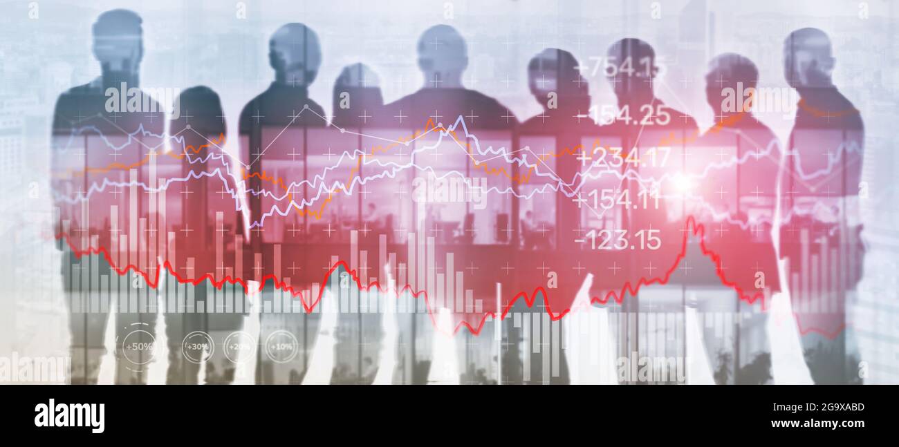 Business Graph Stock Market chart Stock Photo - Alamy