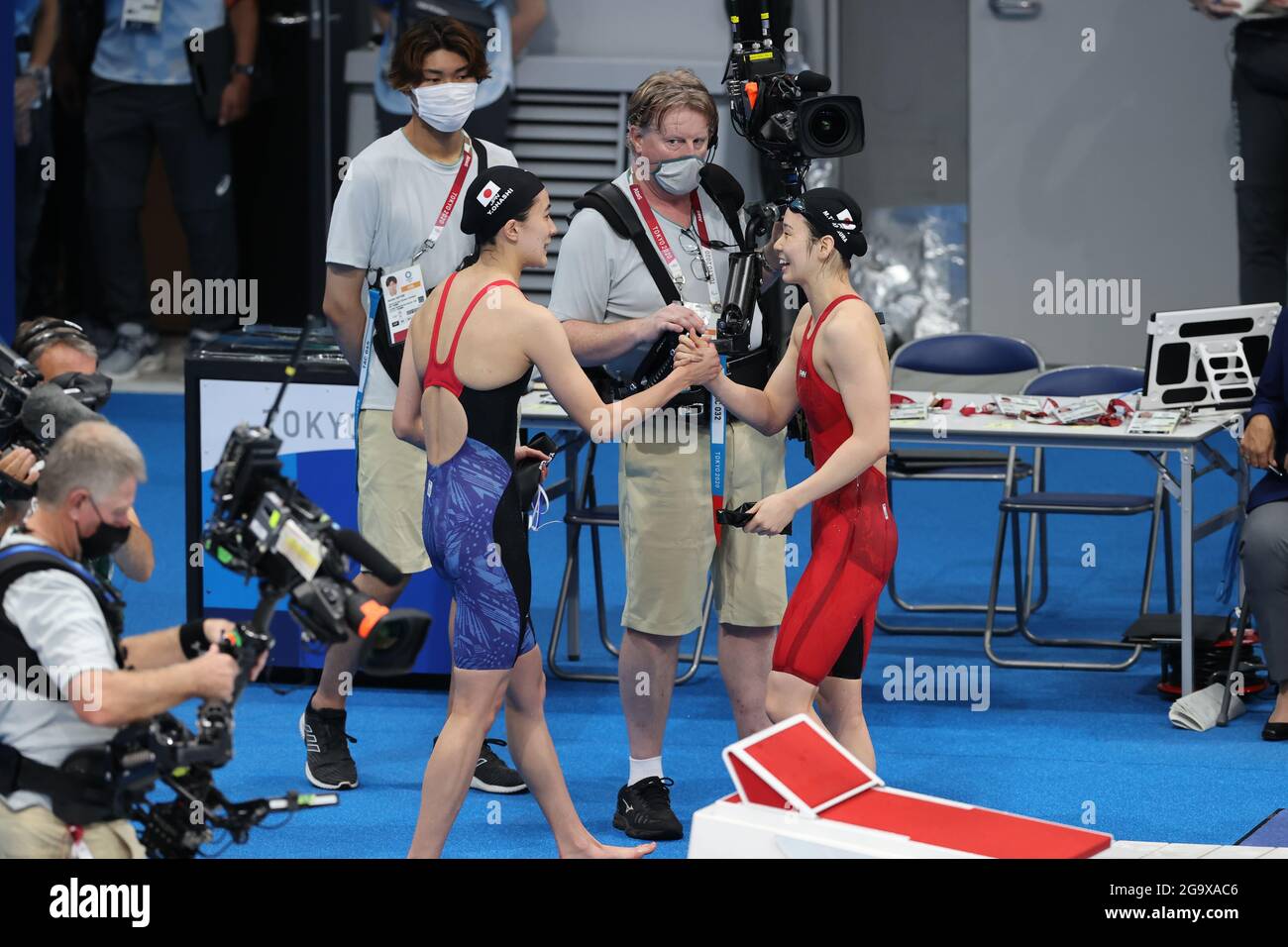 Tokyo, Japan. 27th July, 2021. (L-R) Yui Ohashi, Miho Teramura (JPN ...