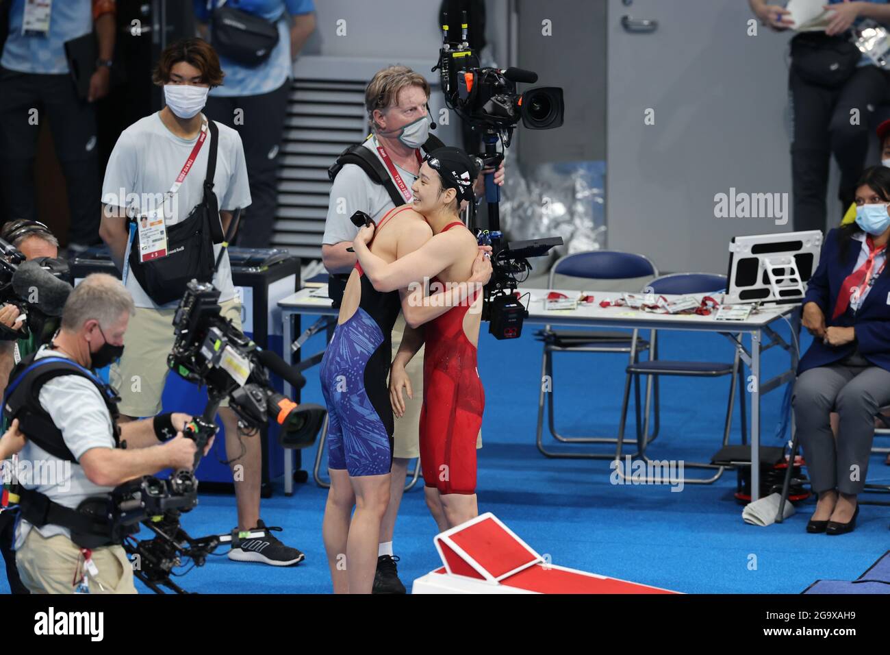 Tokyo, Japan. 27th July, 2021. (L-R) Yui Ohashi, Miho Teramura (JPN ...