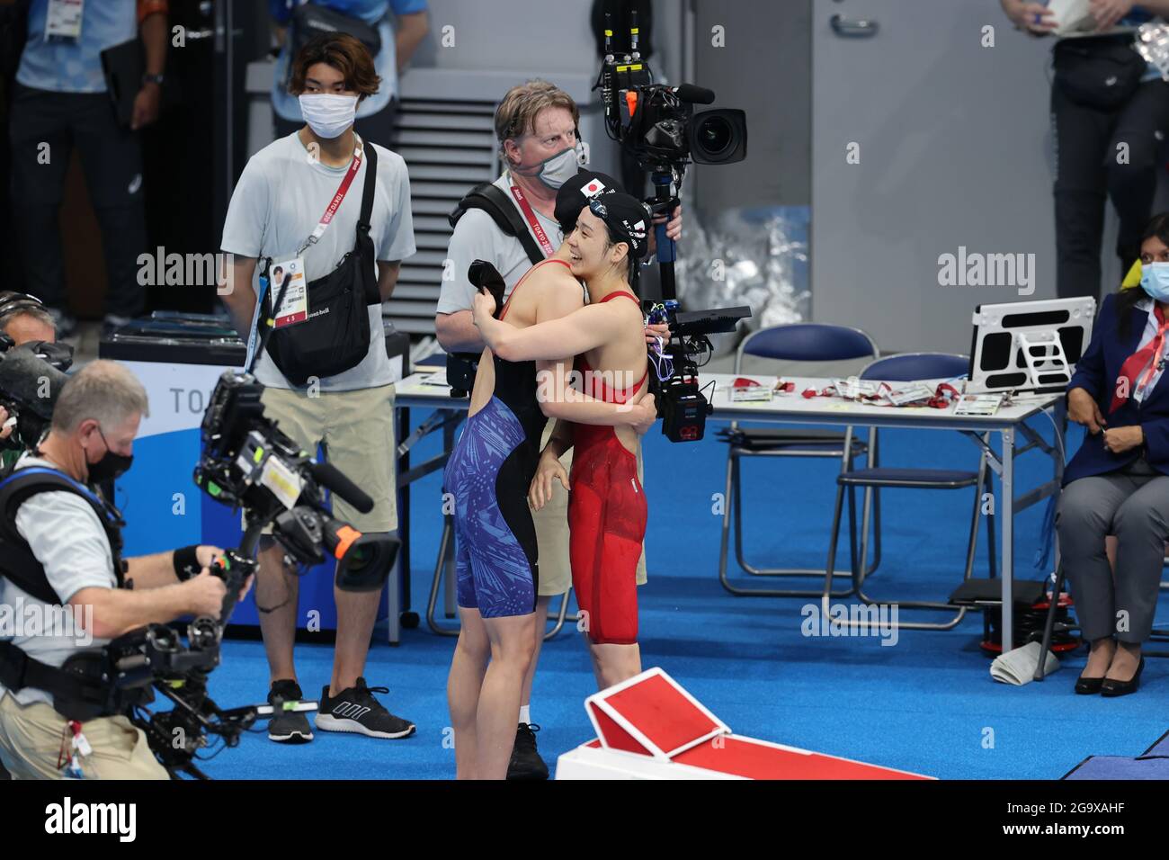 Tokyo, Japan. 27th July, 2021. (L-R) Yui Ohashi, Miho Teramura (JPN ...