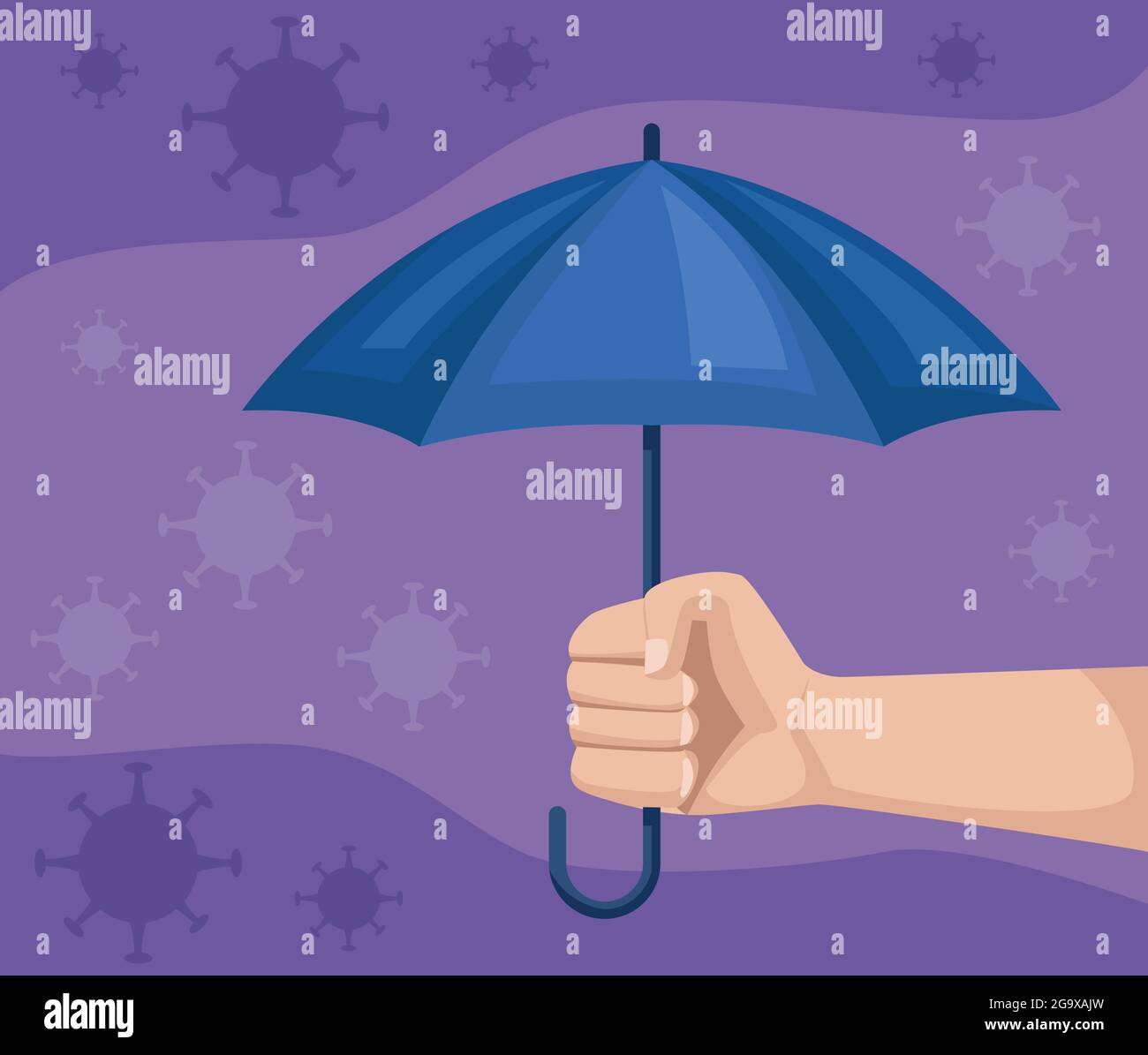 hand holding umbrella Stock Vector Image & Art - Alamy