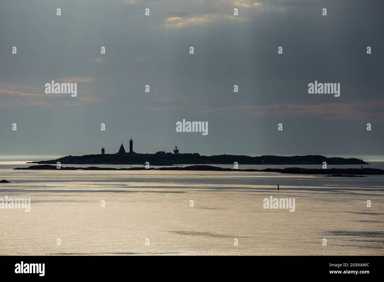 A view of Vinga island with 19th century Vinga Lighthouse located 10 ...