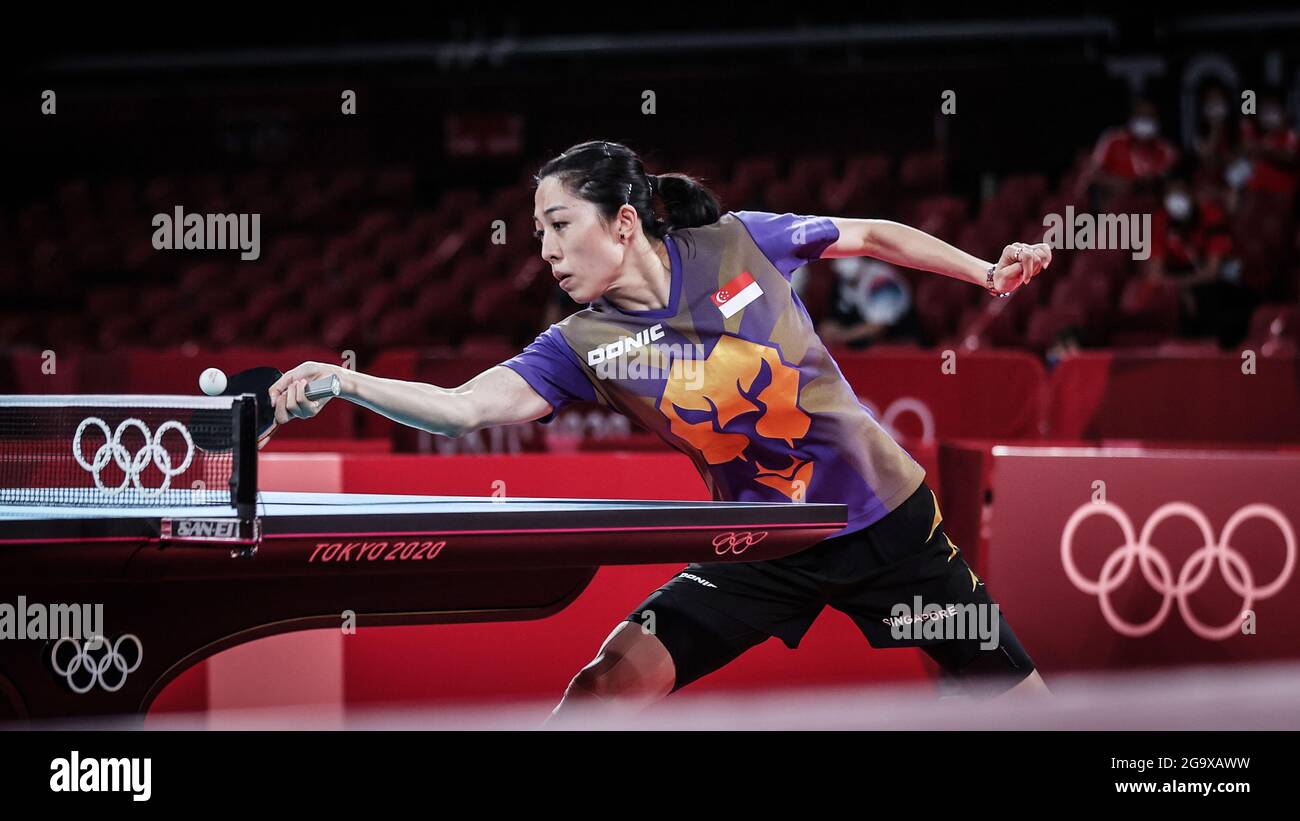 Tokyo, Japan. 28th July, 2021. Singapore's Yu Mengyu competes during ...