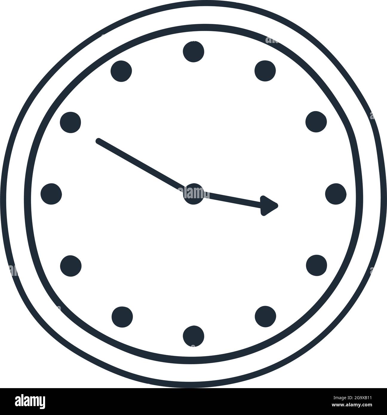 clock silhouette design Stock Vector Image & Art - Alamy