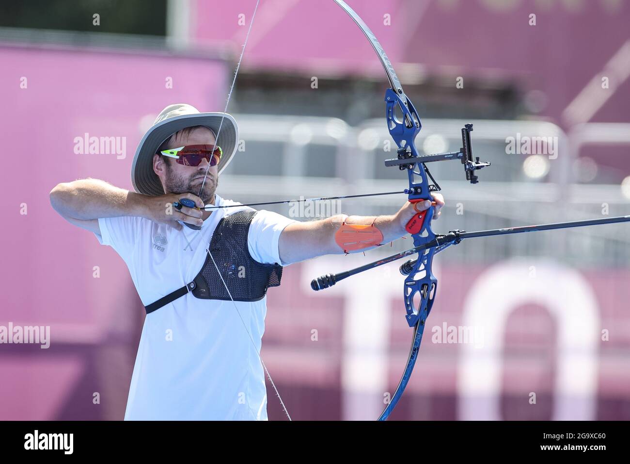 Tokyo, Japan. 28th July, 2021. VALLADONT Jean-Charles (FRA) Archery ...