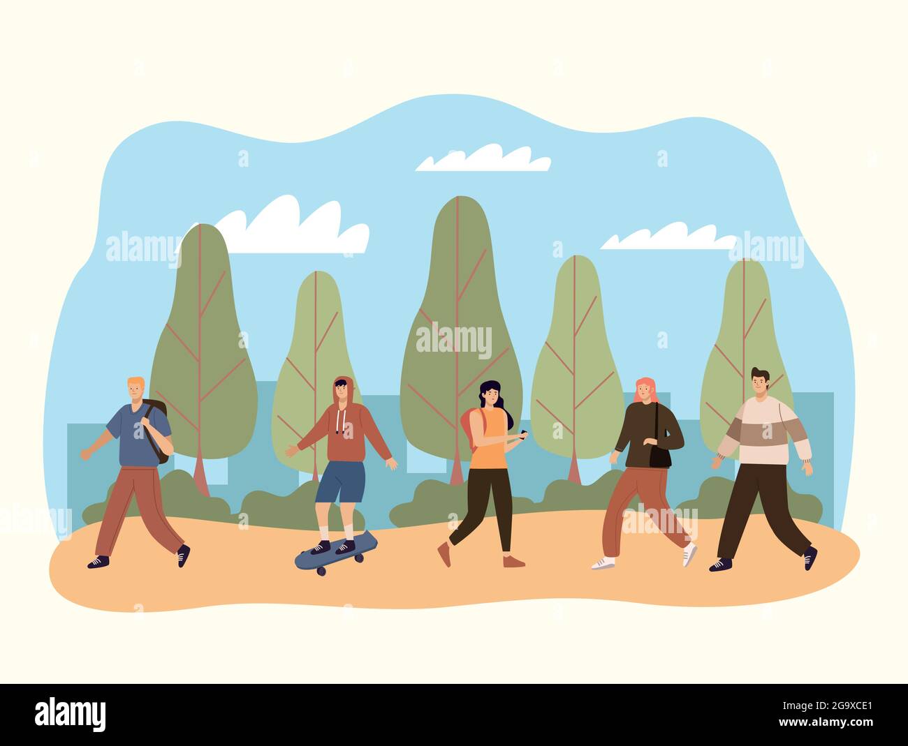 Five foot way Stock Vector Images - Alamy