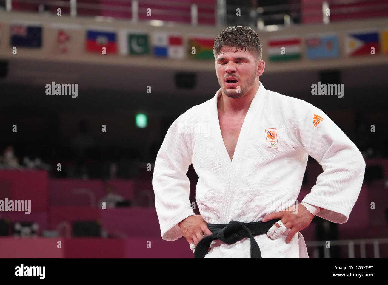 VAN T END Noel (NDL) in elimination -90 kg during Olympic Games on July ...