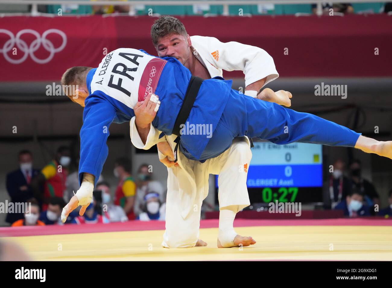 VAN T END Noel (NDL) wins of CLERGET Axel (FRA) in elimination -90 kg ...