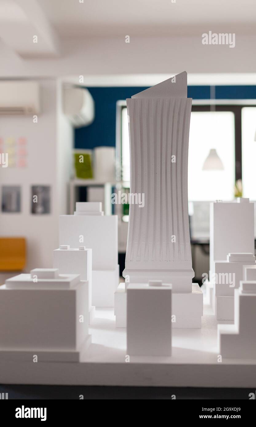 Empty room for architectural design and plan building model maquette ...