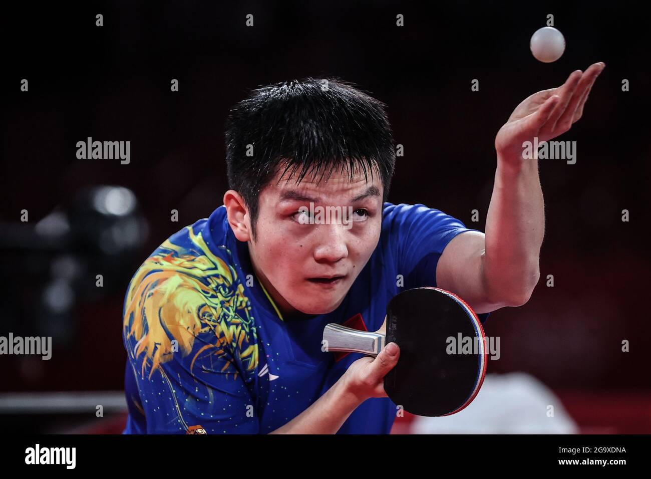 Tokyo, Japan. 28th July, 2021. Fan Zhendong of China competes during ...